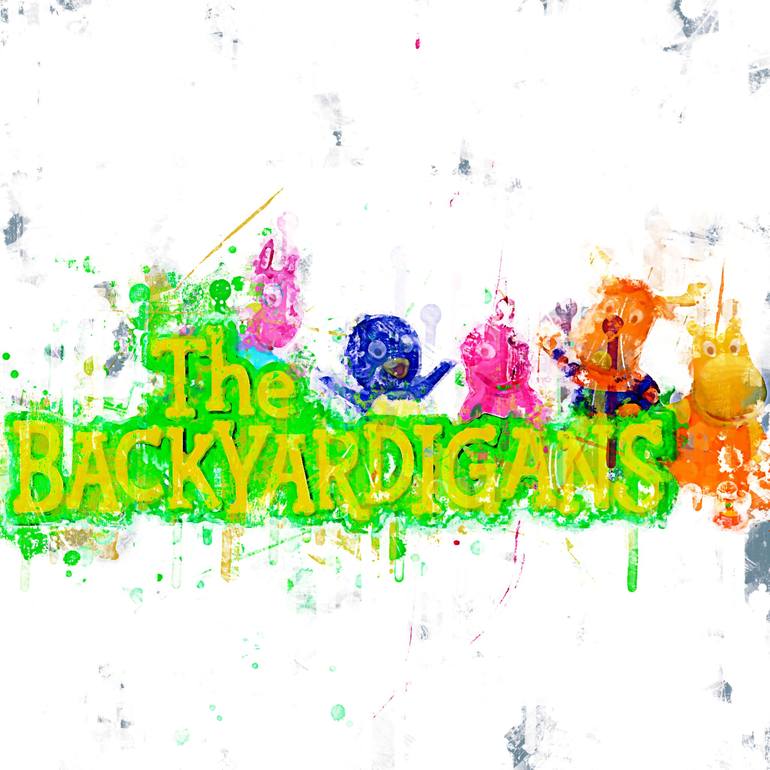 Cartoon The Backyardigans Logo character painting watercolor animation ...