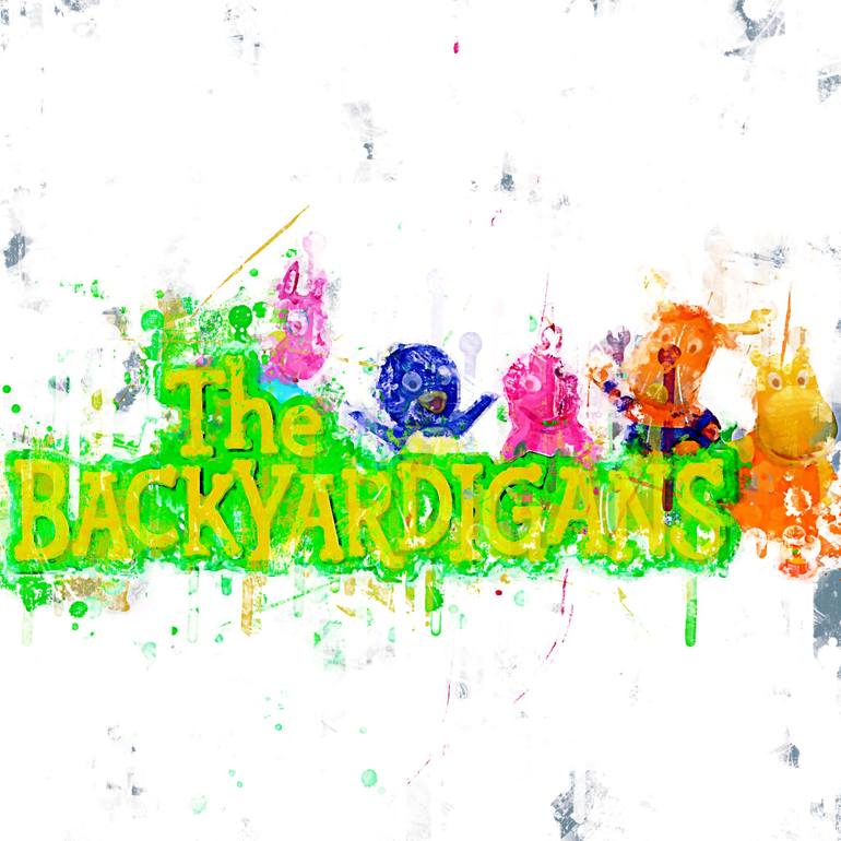 Cartoon The Backyardigans Logo character painting watercolor animation ...