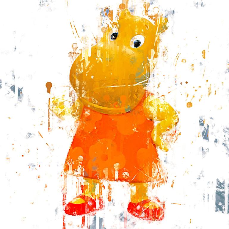 Cartoon The Backyardigans Tasha character painting watercolor animation ...