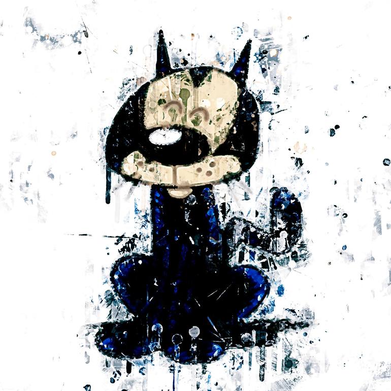 Cartoon The Loud House Cliff the Shorthaired Cat character painting ...