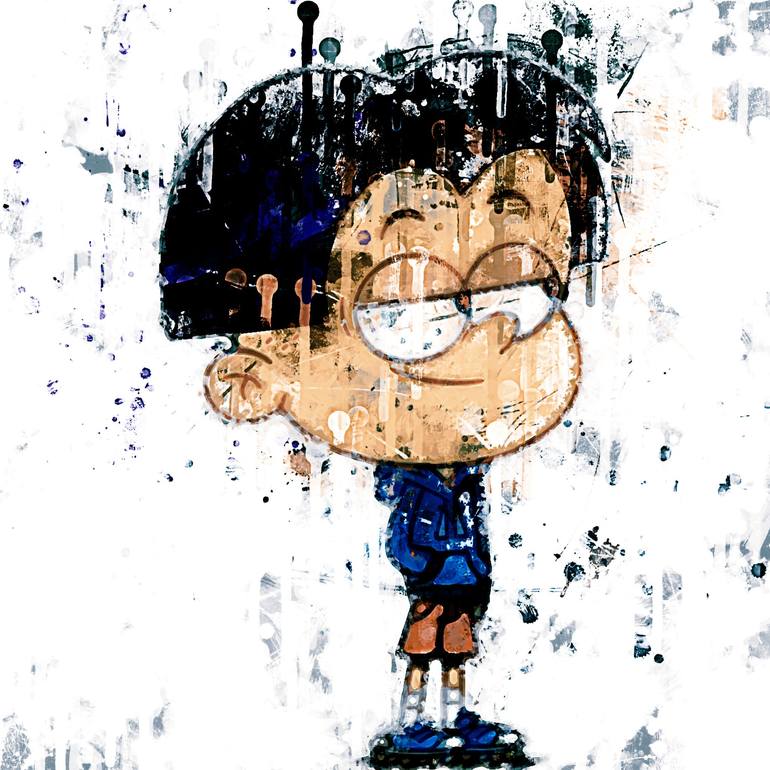 Cartoon The Loud House Character Richie character painting watercolor ...