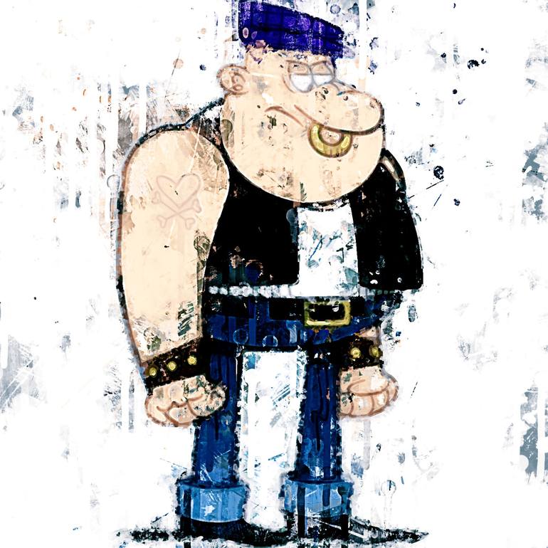 Cartoon The Loud House Chester Chunk Monk character painting watercolor ...