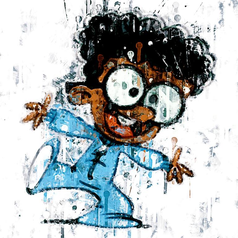 Cartoon The Loud House Young Clyde character painting watercolor ...