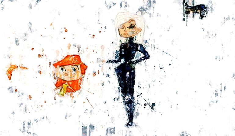 Cartoon The Replacements Family character painting watercolor animation ...