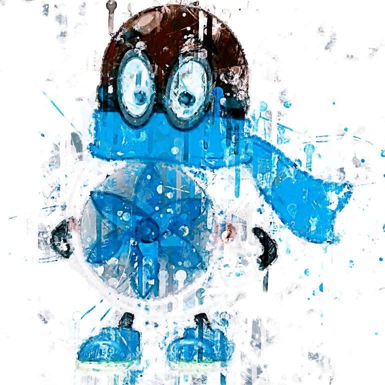 Cartoon The Weatherbies Willy Wind character painting watercolor animation Painting by Philips ...