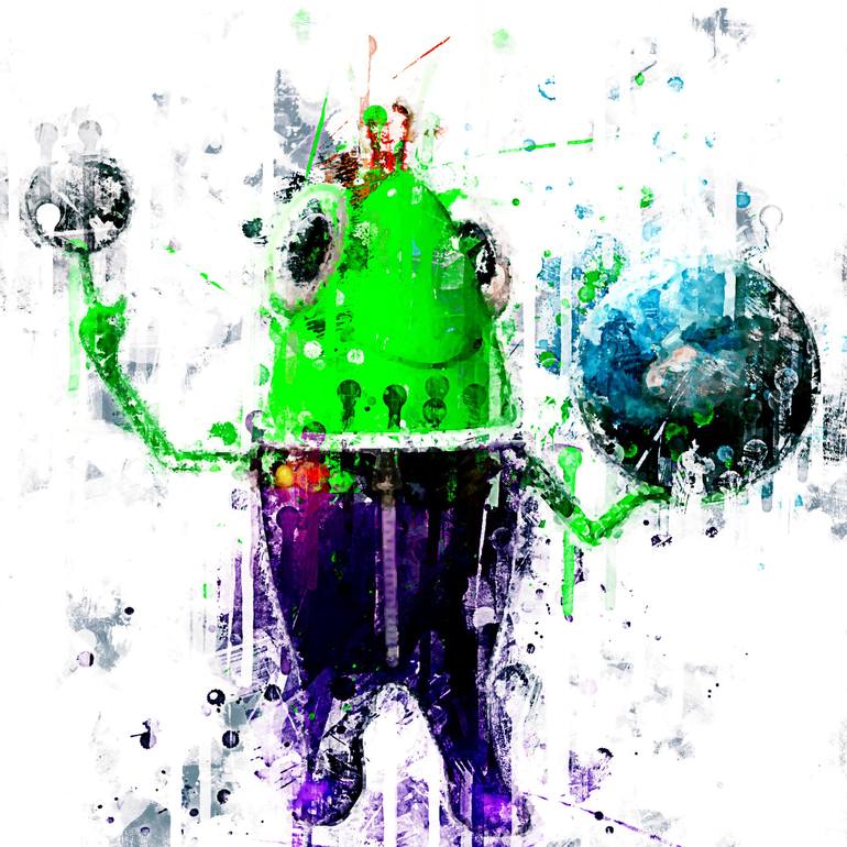 Cartoon The Zula Patrol Bula Holding Sun and Moon character painting ...