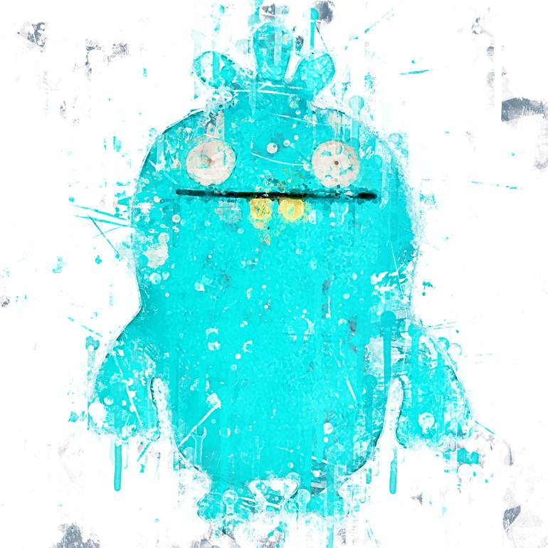 Cartoon UglyDolls Character Babo Bird character painting watercolor ...