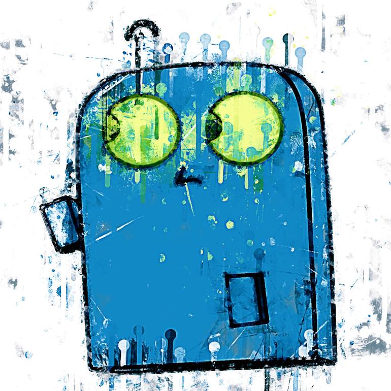 Cartoon Unikitty Character Brock Holding Out Hand character painting ...