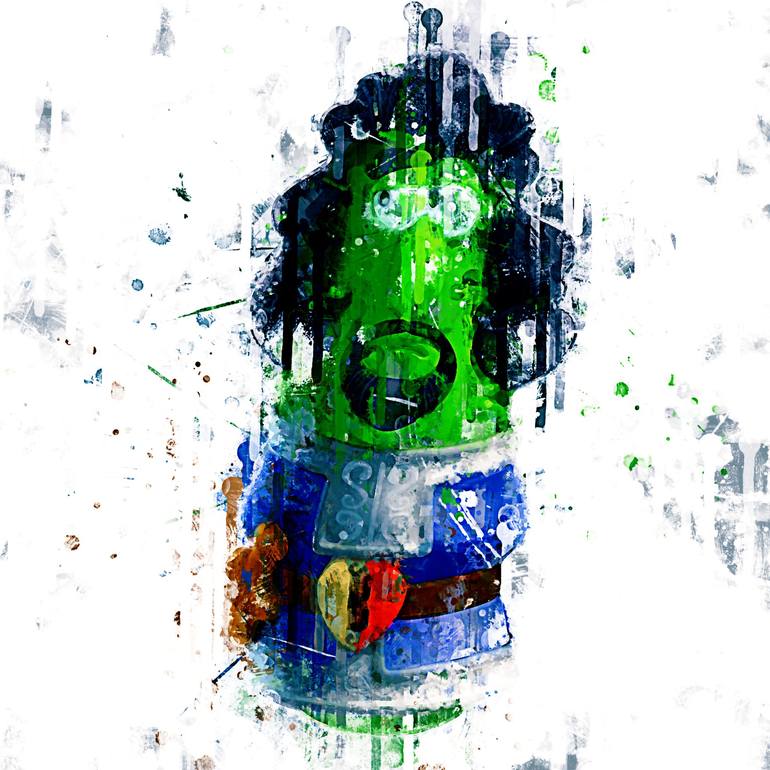 Cartoon VeggieTales Mr Nezzer Prince John character painting watercolor ...