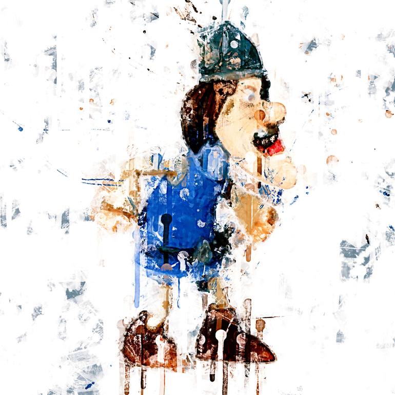 Cartoon Vic the Viking Character Tjure character painting watercolor ...