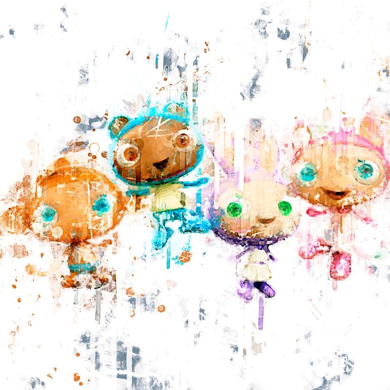 Cartoon Waybuloo Friends character painting watercolor animation ...