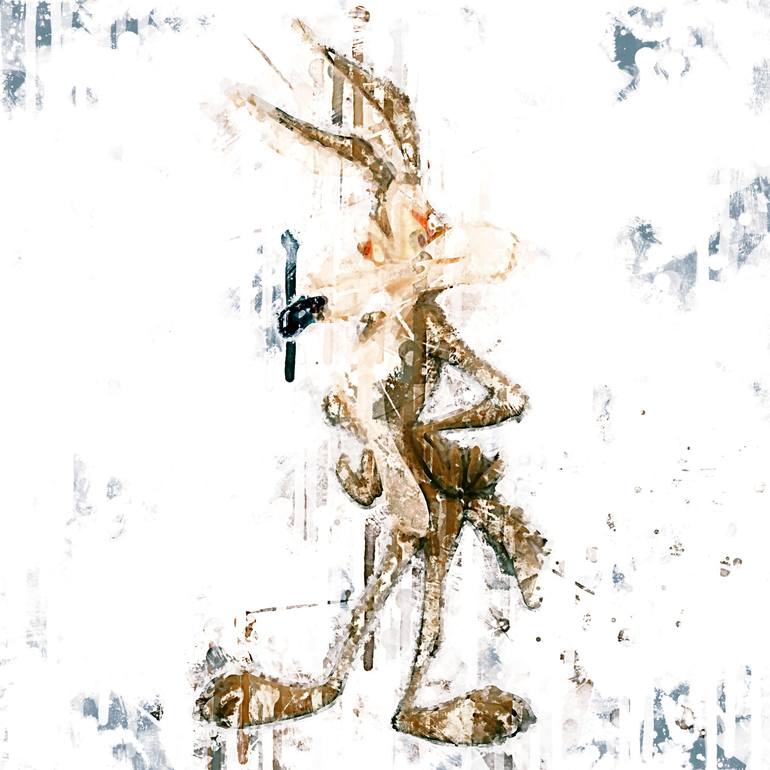 Cartoon Wile E Coyote character painting watercolor animation Painting ...
