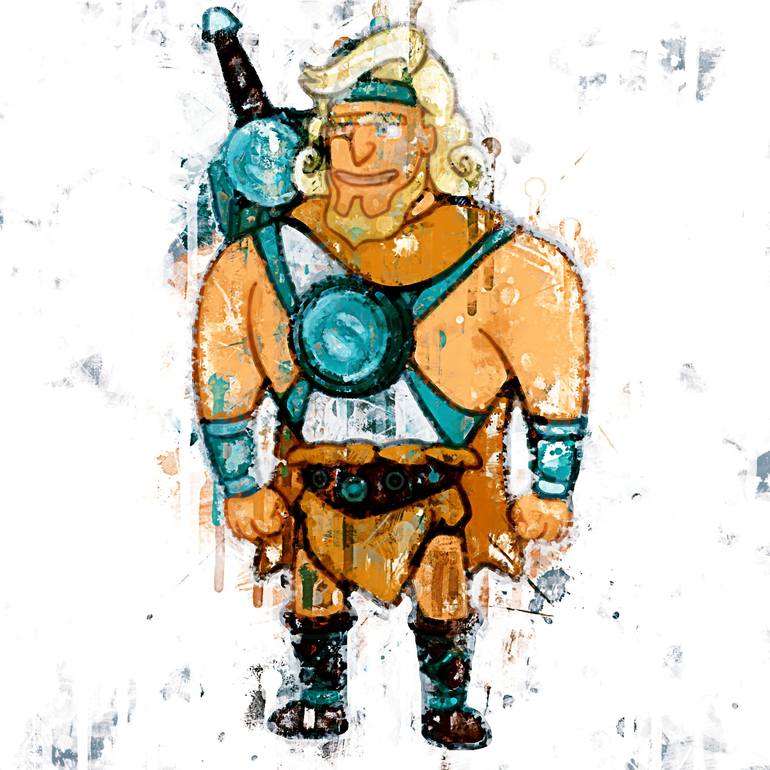 Cartoon WordGirl Nocan the Contrarian character painting watercolor ...