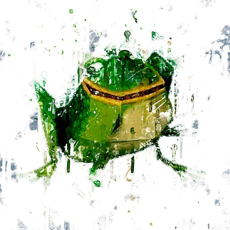 Cartoon Zack Quack Characters Belly Up the Bullfrog character painting ...