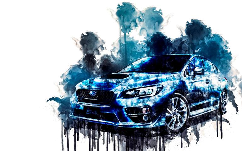 Subaru Car Art Drawings