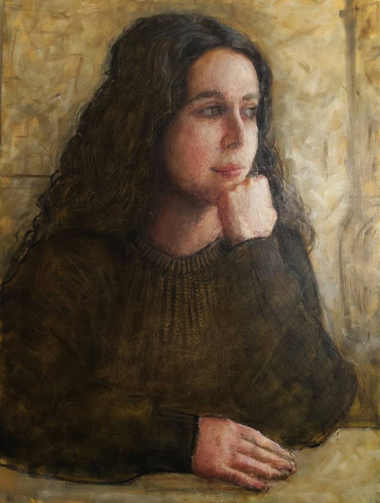 Wondering Painting by Arbri Zhabjaku | Saatchi Art