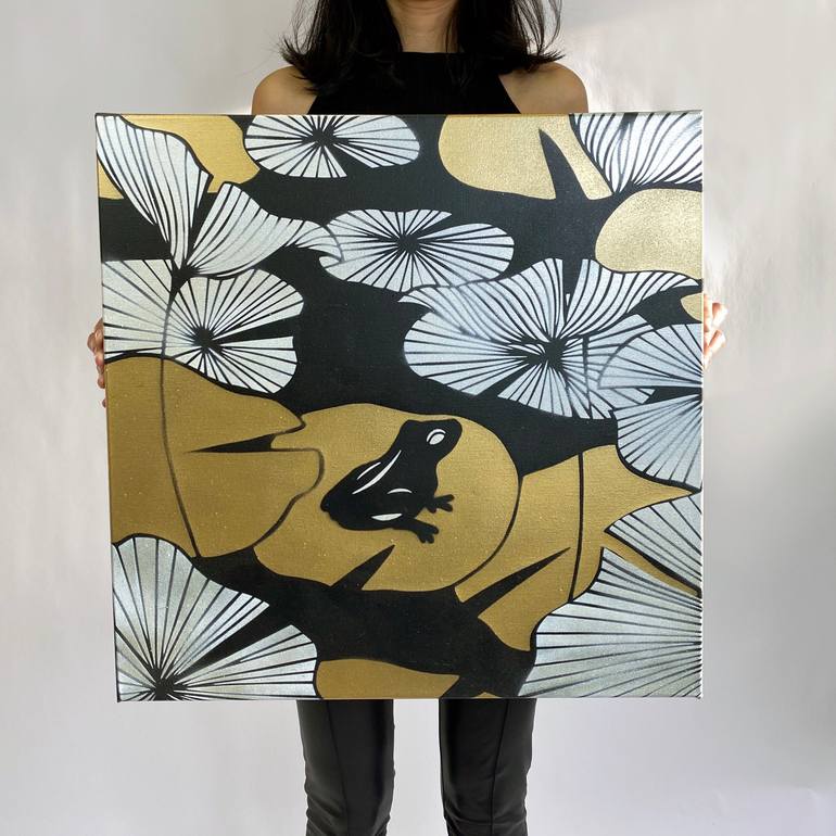 Solitude Black Painting by Jessie Cohen | Saatchi Art