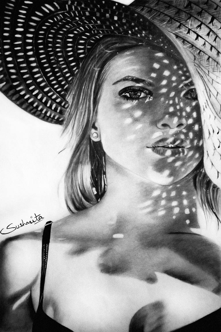 Sunkissed Drawing by Sushmita Khosla | Saatchi Art