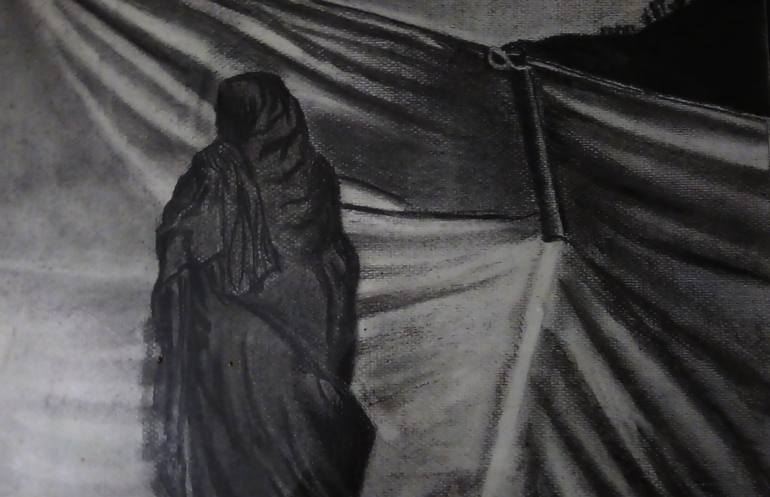 The Victim Drawing by Babar Shaikh | Saatchi Art