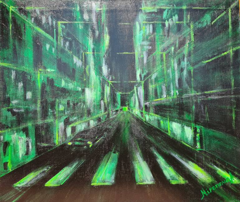 MATRIX Painting by Albina Mironova | Saatchi Art