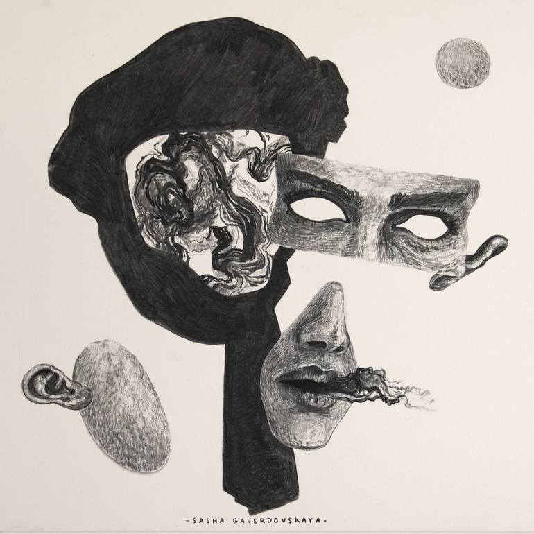 Tuareg Drawing by Sasha Gaverdovskaya | Saatchi Art