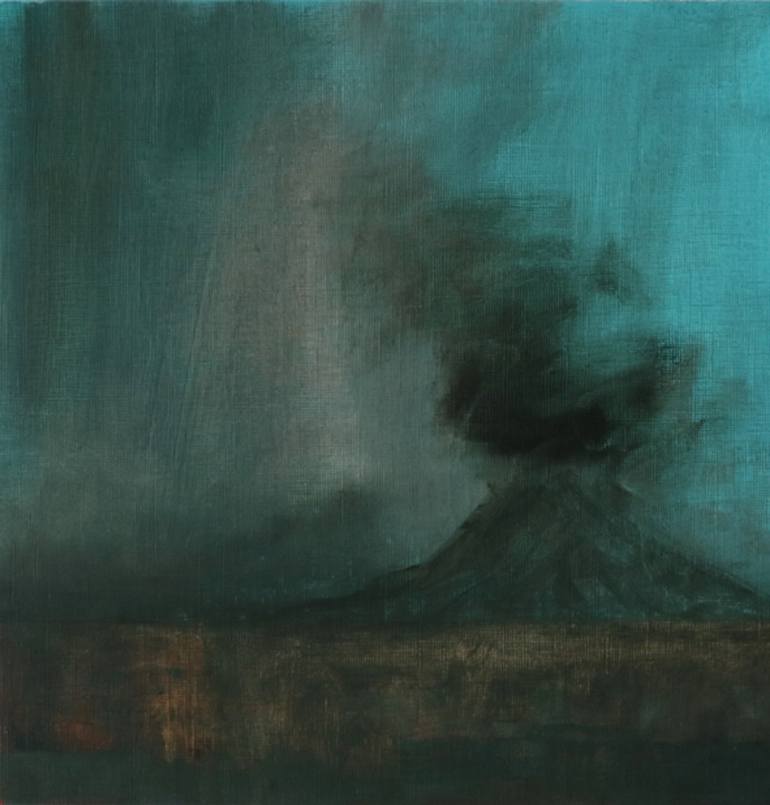 Volcano Painting by Peter Slaney | Saatchi Art