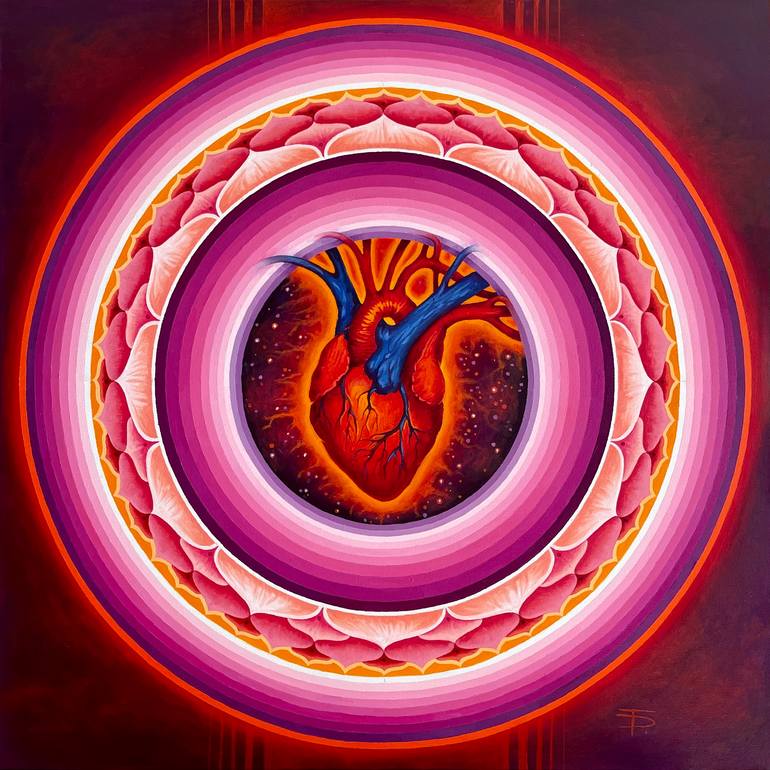 The Love Frequency Painting by Diana Titova | Saatchi Art United Kingdom