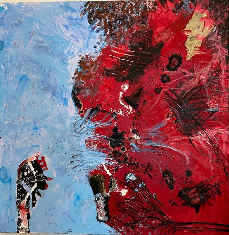 Angry Man Painting by stephen joester | Saatchi Art