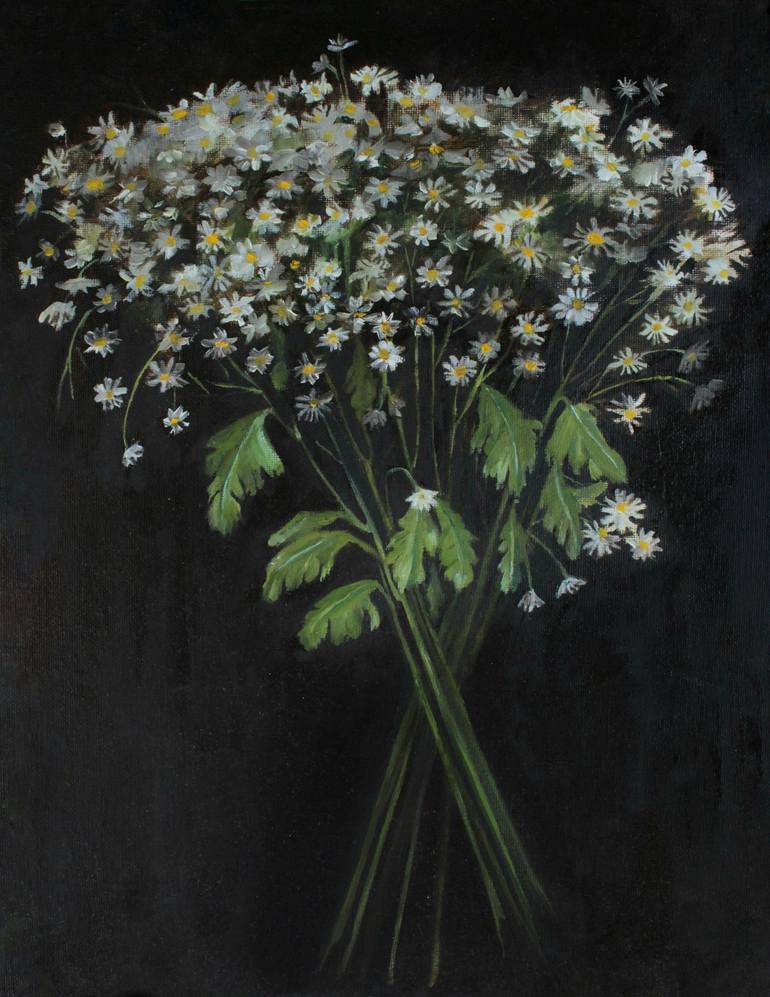 Simple flowers Painting by Olga Solovtsova | Saatchi Art