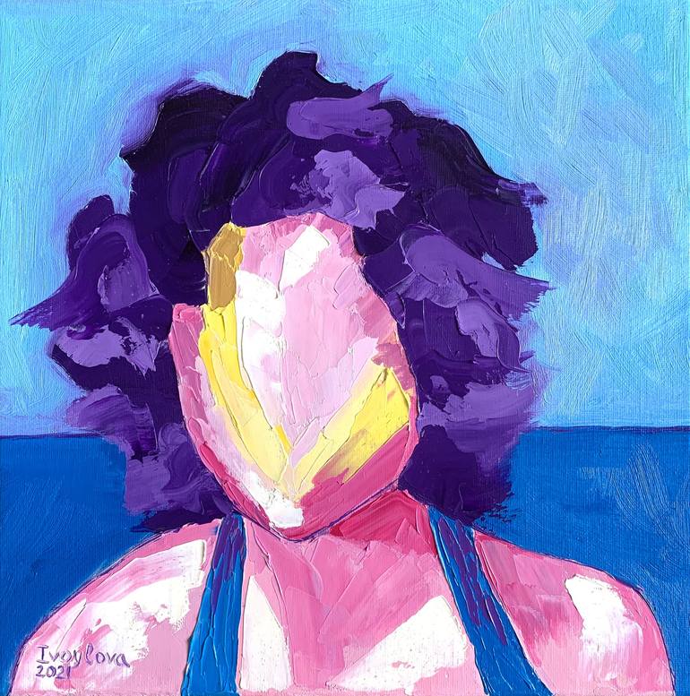 Pop Diva - Faceless Portrait Painting Woman Artwork Painting by Katy ...