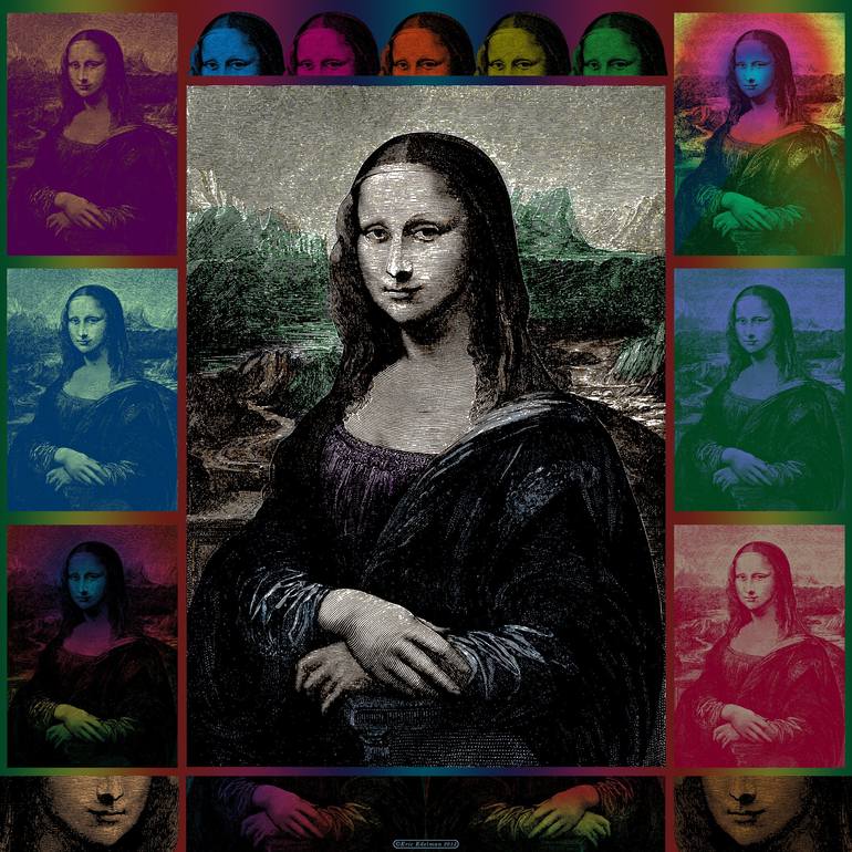 Gioconda Variations Collage by Eric Edelman | Saatchi Art