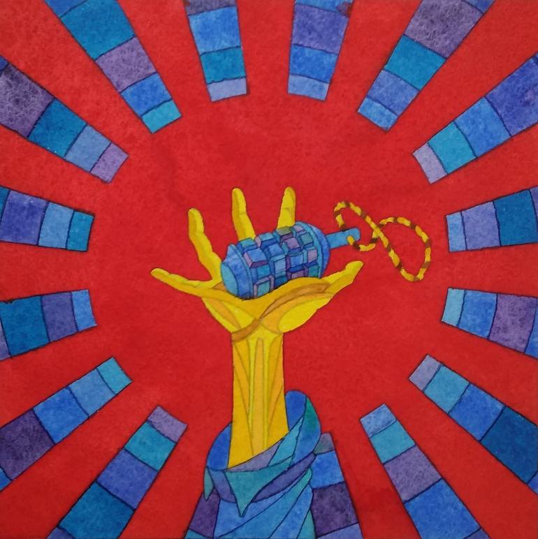 A grenade. Sketch Drawing by Fedor Kovalov | Saatchi Art