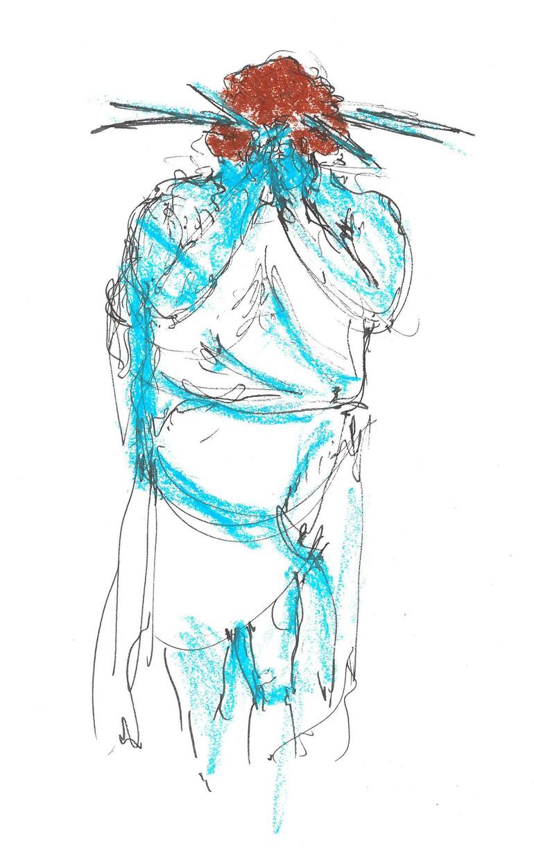 Miss Ashamed Liberty Drawing by Amit Dixit | Saatchi Art