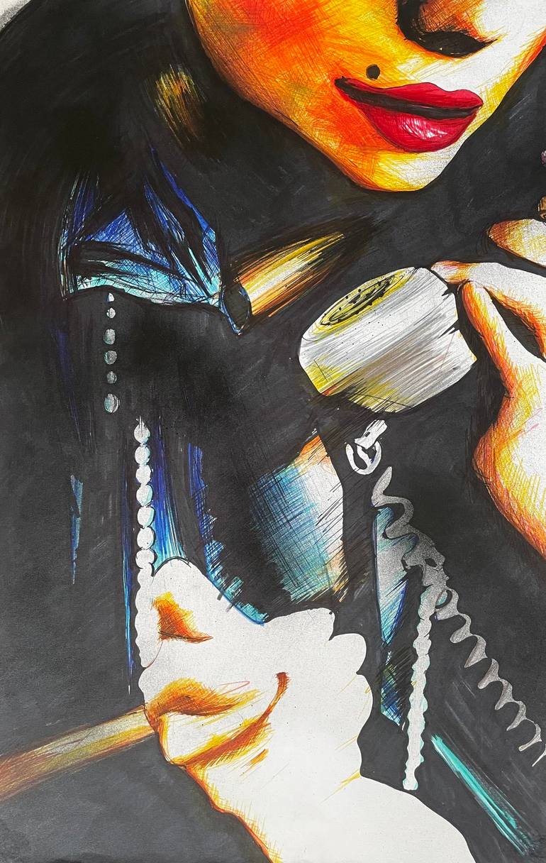 Call Drawing by Konstantin Kazantsev | Saatchi Art