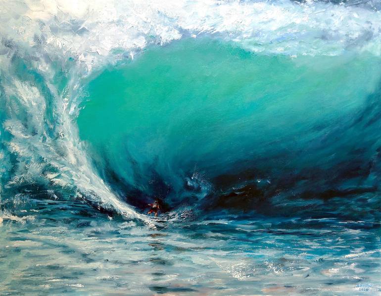 Big Wave Painting by Andrii Frolov | Saatchi Art
