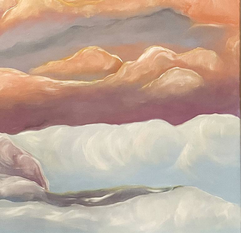 Marshmallow sky Painting by Alla Boiko | Saatchi Art