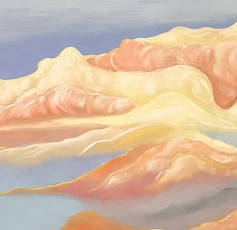 Marshmallow sky Painting by Alla Boiko | Saatchi Art