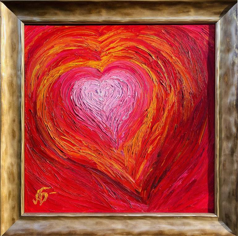 Limitless Heart Painting by Alla Boiko | Saatchi Art