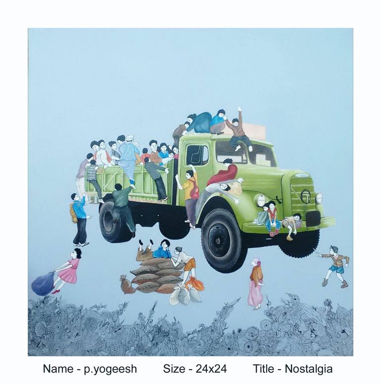 Nostalgia Painting by Yogeesh P | Saatchi Art