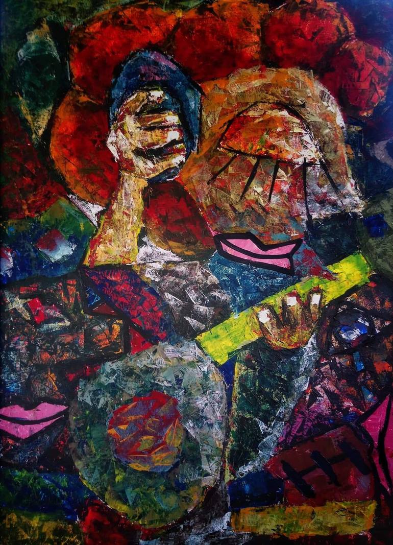 The Blue Song Painting by thanakom yawongsar | Saatchi Art