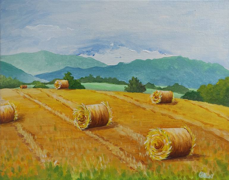 Field Painting by Olga Dotsenko | Saatchi Art