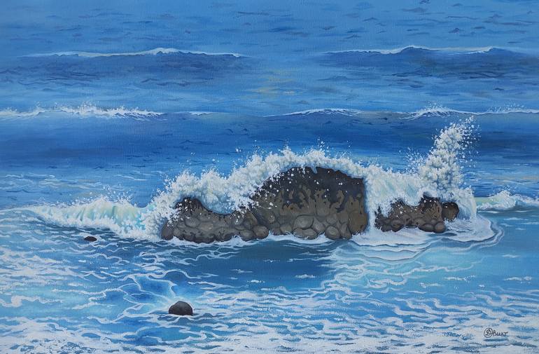 Atlantic Ocean Painting by Olga Dotsenko | Saatchi Art
