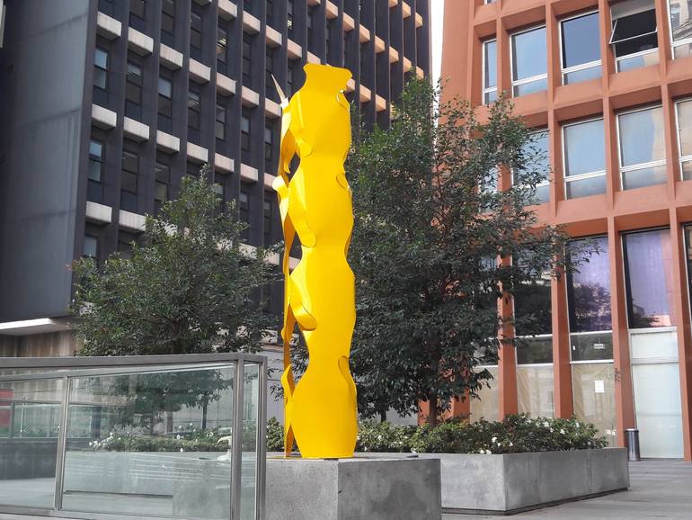 Yellow Waves Sculpture Sculpture by Antonio Spinosa | Saatchi Art
