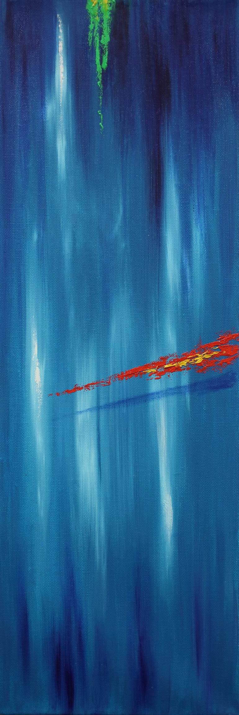 Blue Flare Painting by Krishna Bhat | Saatchi Art