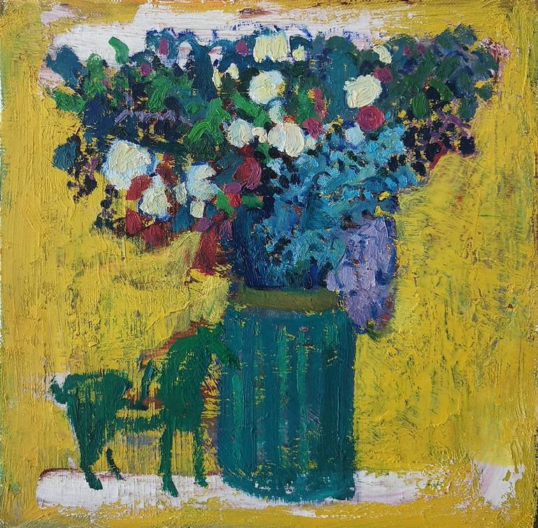 Floral V Painting by Bob Lee | Saatchi Art