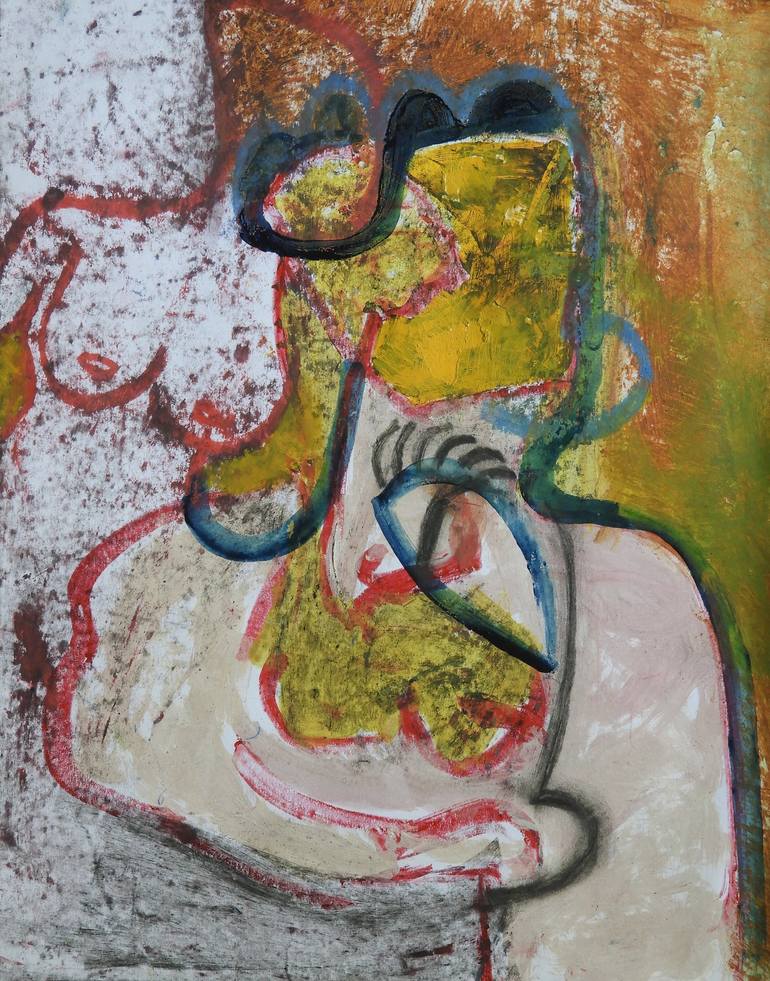 Intimacy Painting by Jenwin Baby | Saatchi Art