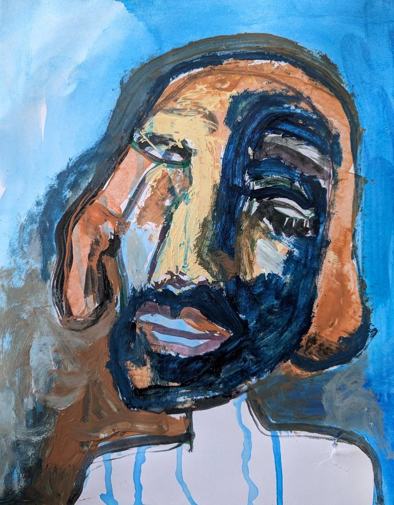 Portrait XA252 Painting by Jenwin Baby | Saatchi Art