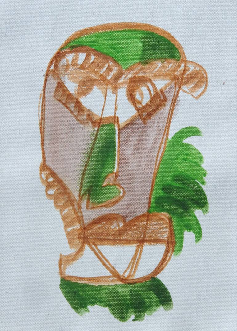 Mr. Green Painting by Jenwin Baby | Saatchi Art