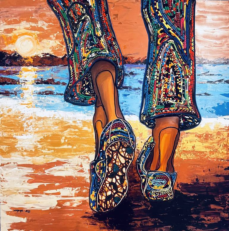 Sunset Mixed Media by Modupe Alatise Odusote | Saatchi Art