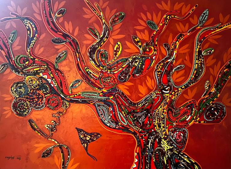 Manzanita Mixed Media by Modupe Odusote | Saatchi Art